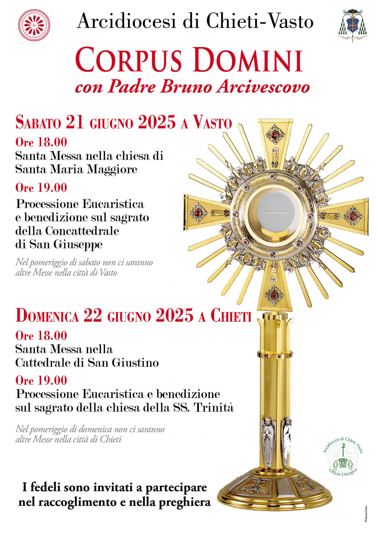 Corpus Domini 2025 – Arcidiocesi di Chieti-Vasto